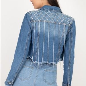 Jackets & Coats | Blinged Out Denim Jacket | Poshmark